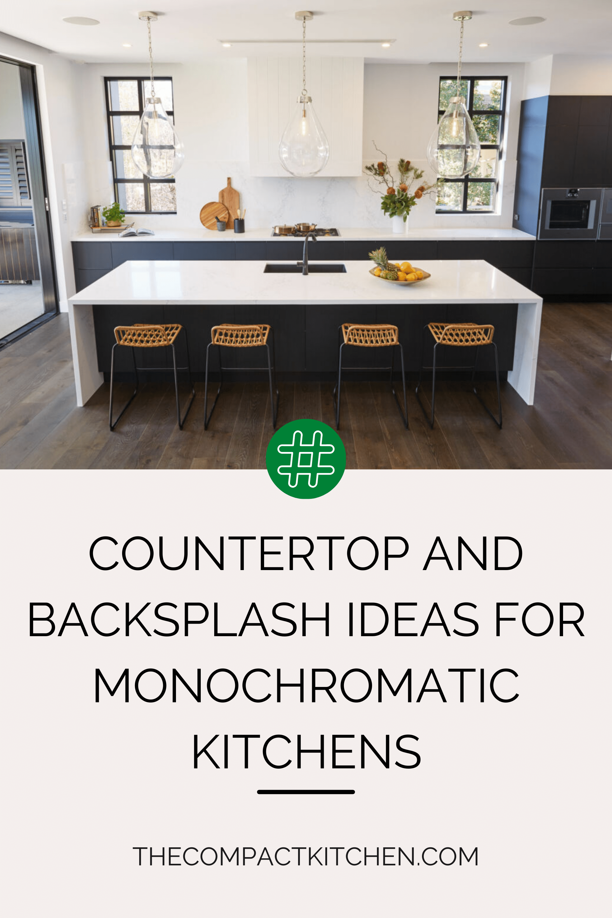Countertop and Backsplash Ideas for Monochromatic Kitchens - The ...