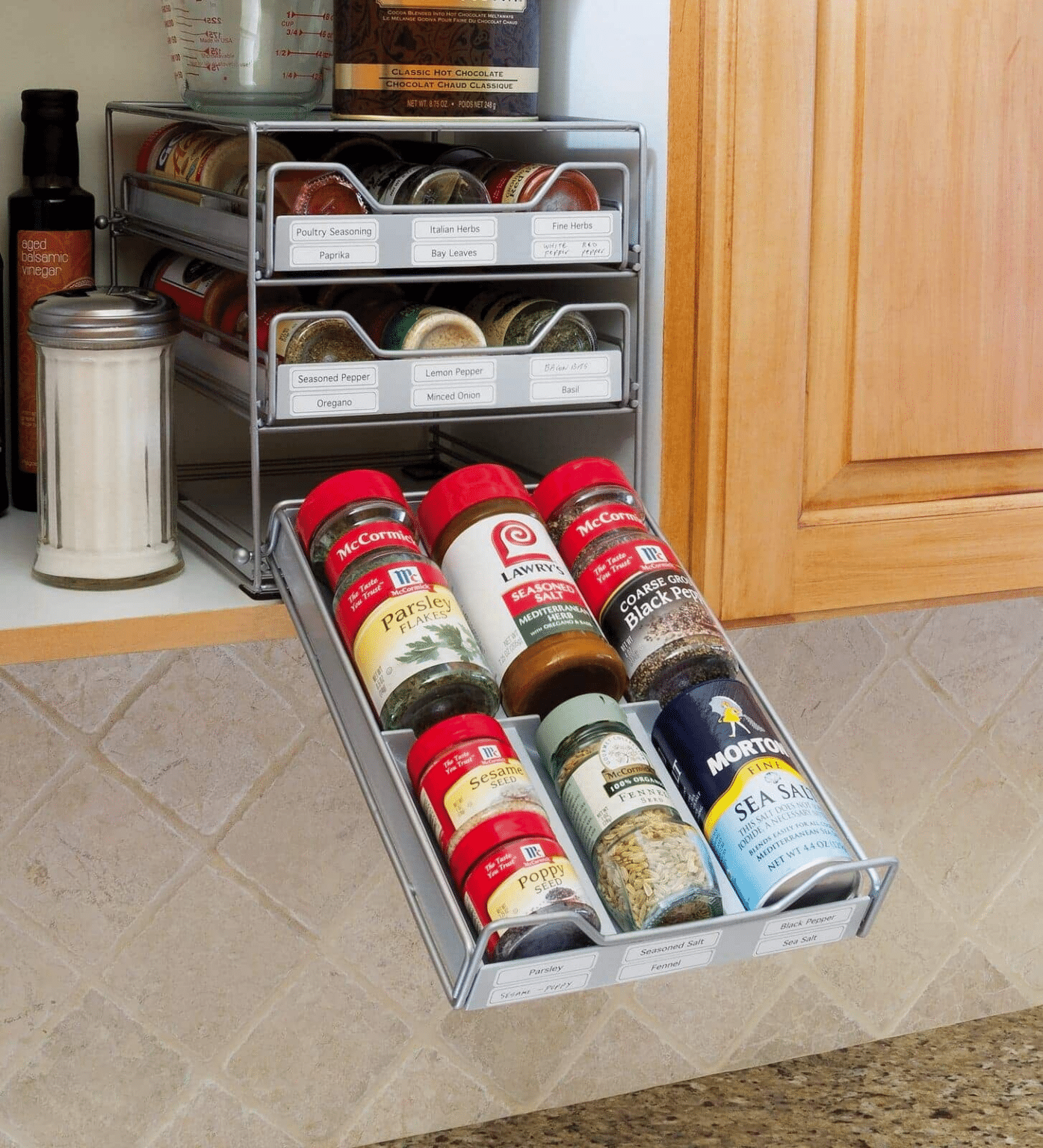 Space-Saving & Stylish: The Benefits of Pull Down Spice Racks for Small ...