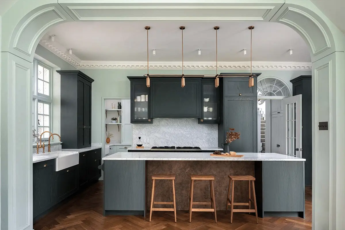 Pewter Green Perfection: Styling Tips for Your Kitchen Cabinets - The ...