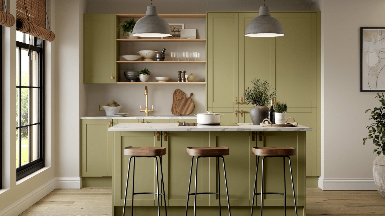 Olive Kitchen Cabinets: Style, Strength, and Longevity - The Compact Kitchen