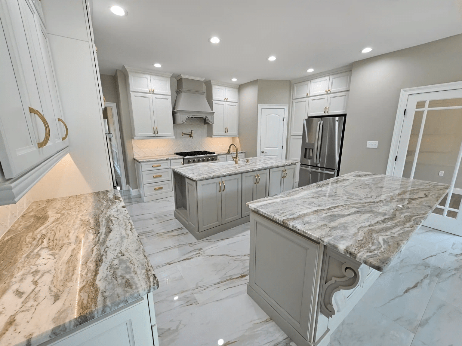 Fantasy Brown Granite: Elevating White Kitchen Designs - The Compact ...