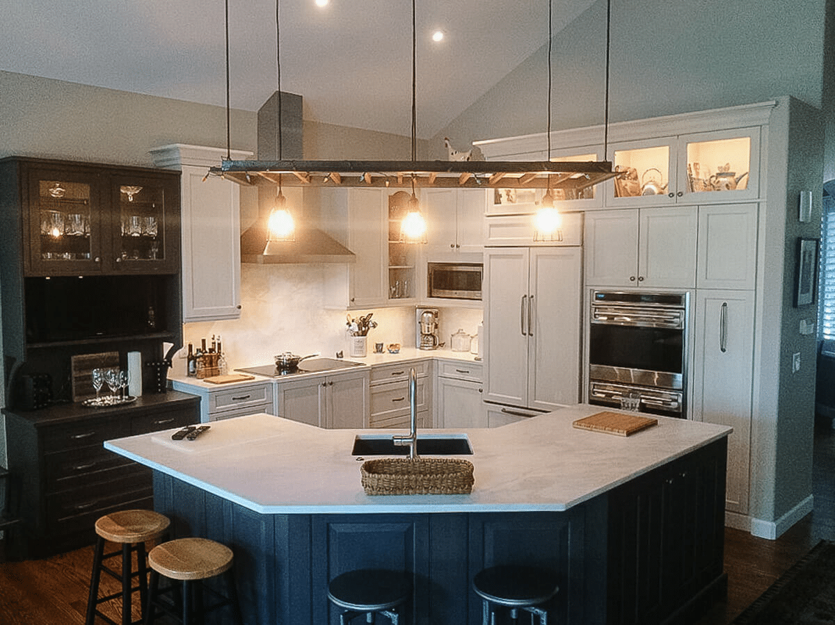 Smart Storage Solutions for Angled Kitchen Islands - The Compact Kitchen