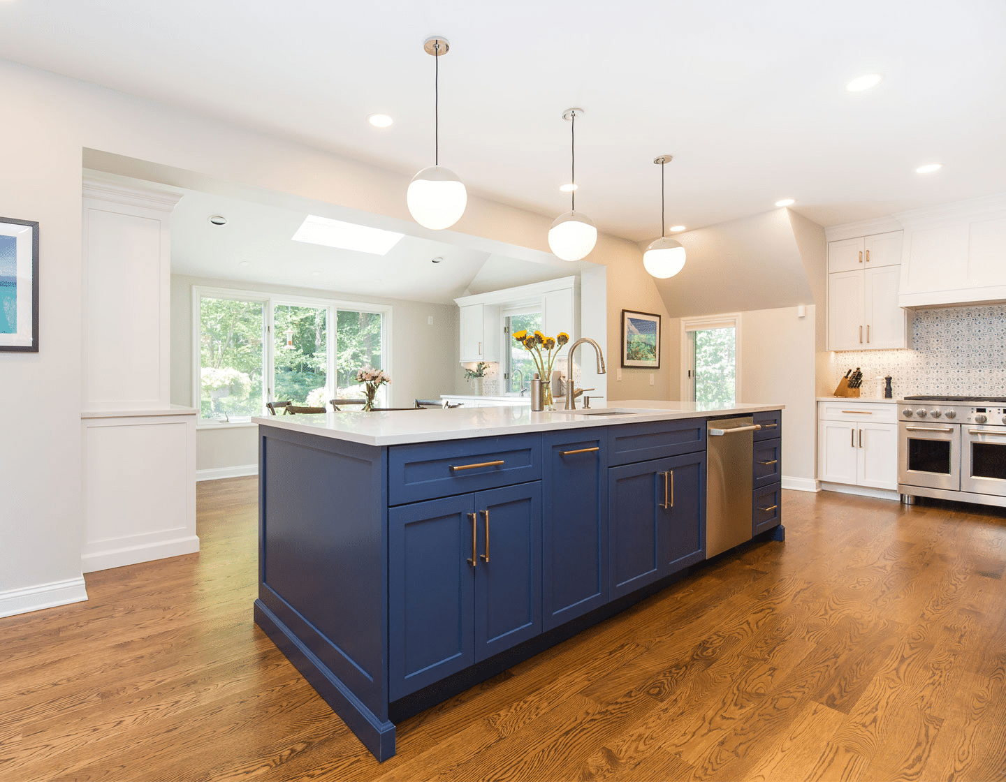 Lighting Magic: Illuminating Hale Navy Cabinets in Your Kitchen - The ...