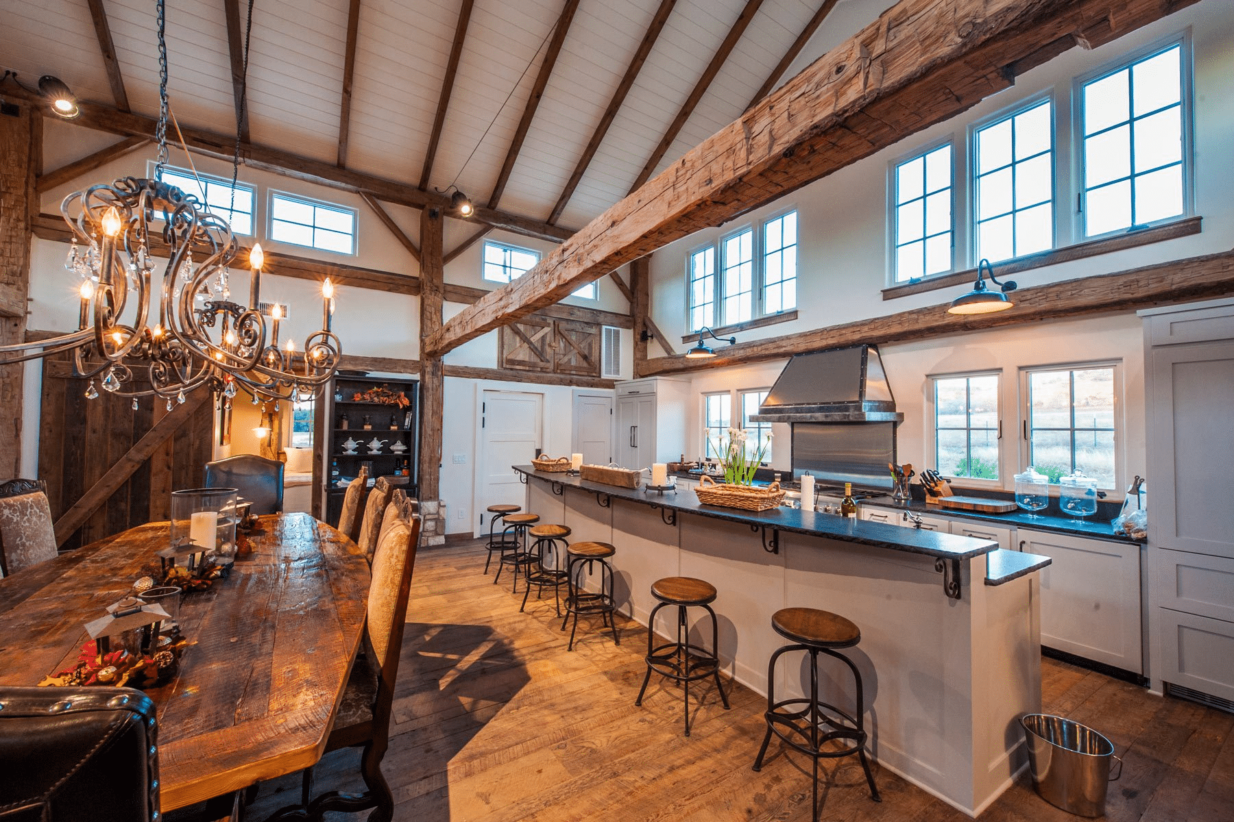 Rustic Meets Modern: Designing Your Dream Open Barndominium Kitchen ...